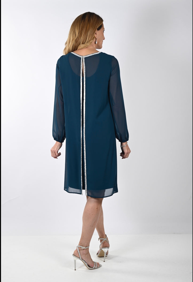 Frank Lyman Rhinestone Trim Dress – Kachoo Giftware