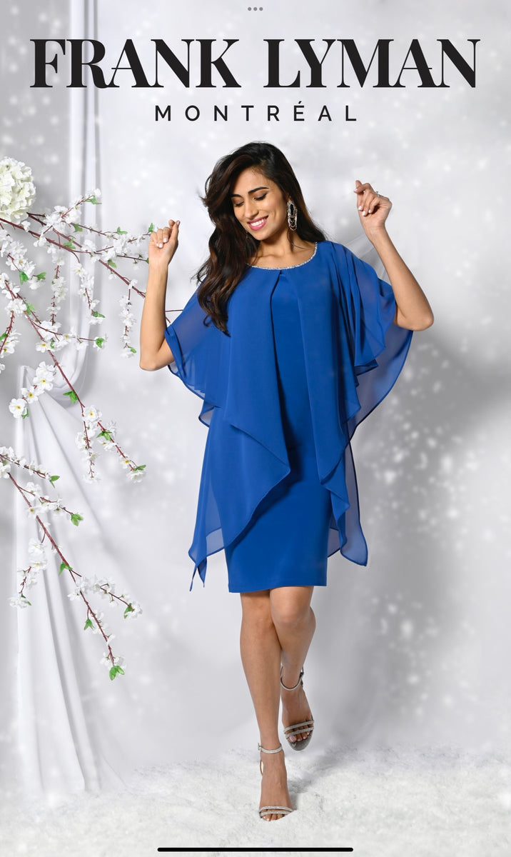 Frank Lyman Diamonte Trim Overlay Dress – Kachoo Giftware