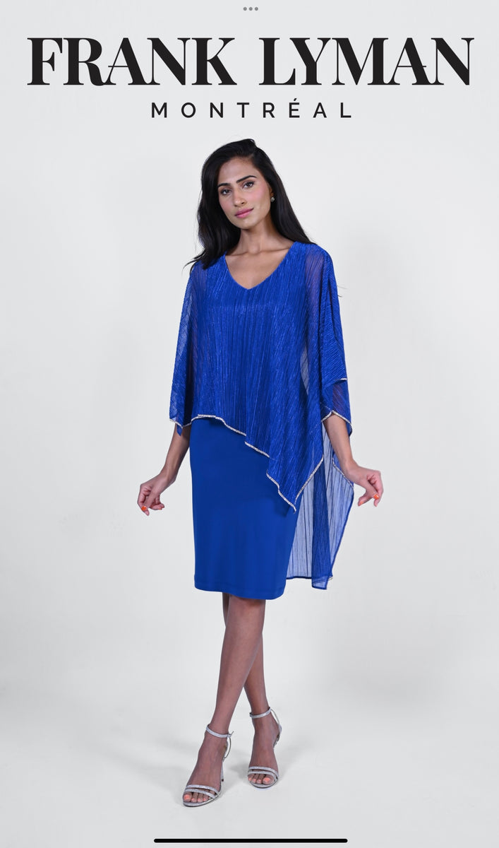 Frank Lyman Lurex Sparkle Overlay Dress – Kachoo Giftware